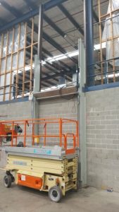 First Install of hoist attaching to structural steel beams - Lift Fit